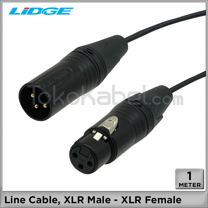 Kabel Line, XLR Male - XLR Female [1m] - Tokokabel.com